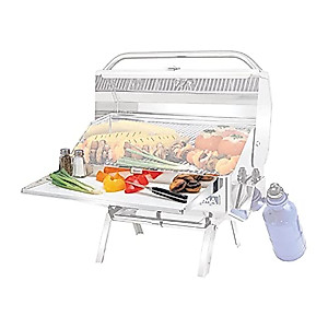 Magma Products A10-902 Stainless Steel Detachable Serving Shelf for Grill with Removable Plastic Cutting Board, Fits 9 x 18 Inch Cooking Grate Grills