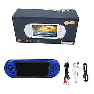 Built in 10000 Games Retro Handheld Video Game Console 5.1'' 8GB Retro Handheld Game Console Portable Video Game(Blue)