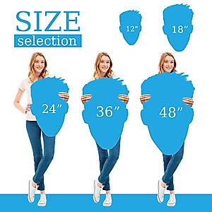 Rucekia Personalized Fun Face Cardboard Cutout for Party Decorations, Custom Big Head Life Size Cardboard Cutout, Fun Fathead Cutout for Birthday Graduation Party Personalized Gift
