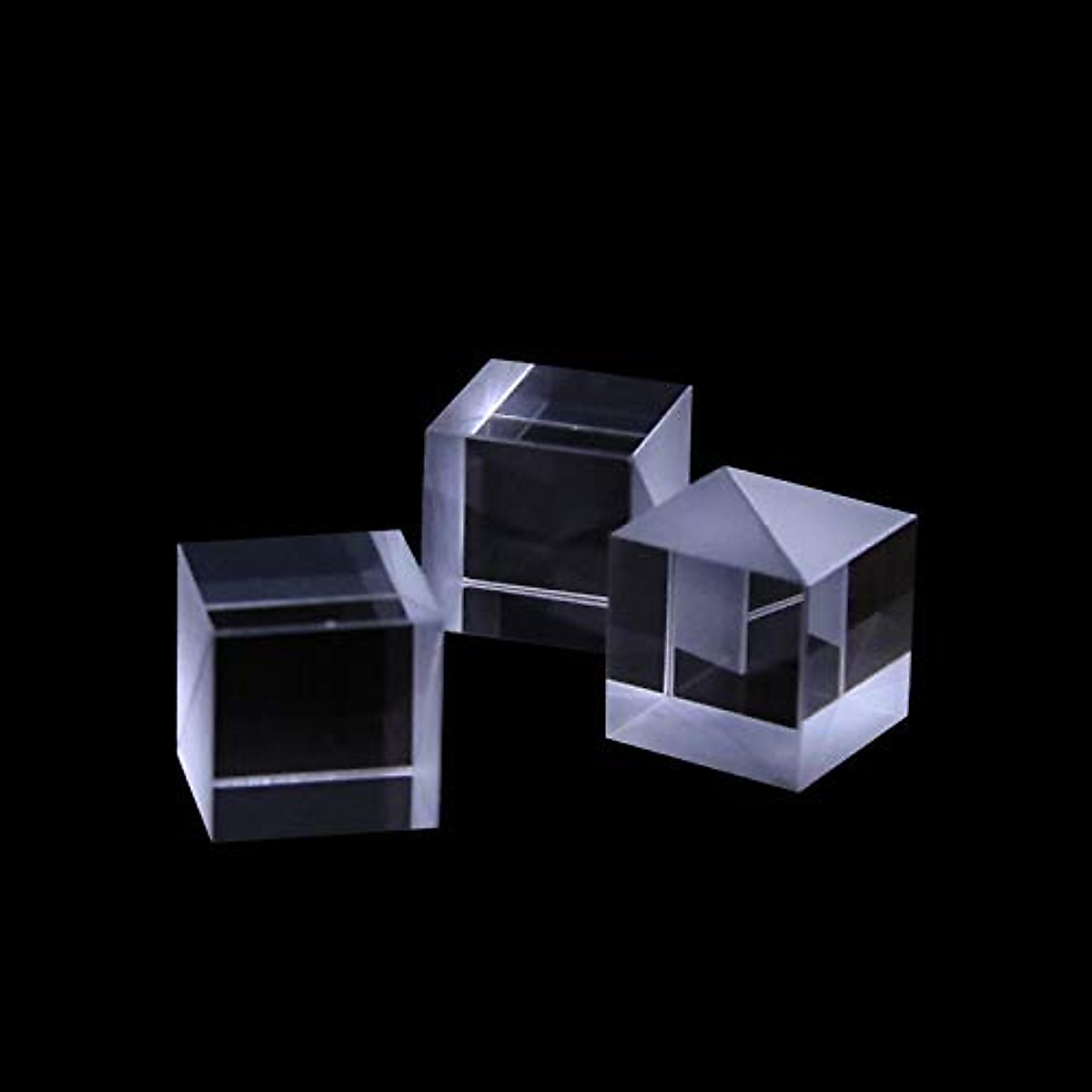 Optical Glass Cube Dichroic Beam Splitter Prism Ratio 50:50 Spectrome Sicence 20X20X20MM