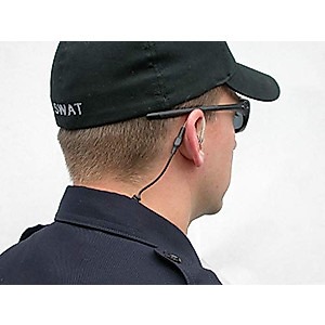 SoundWaves® by PCL Receive Only Tactical Earpiece. 2.5mm Jack with Large Right Ear tip, Attaches Directly to Speaker Microphone.