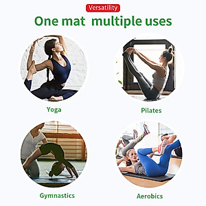 Gymnastics Exercise Mat Thick Tumbling Mats for Home, Yoga Mat Folding Exercise Pad Leather Gym Fitness Mat, Pink