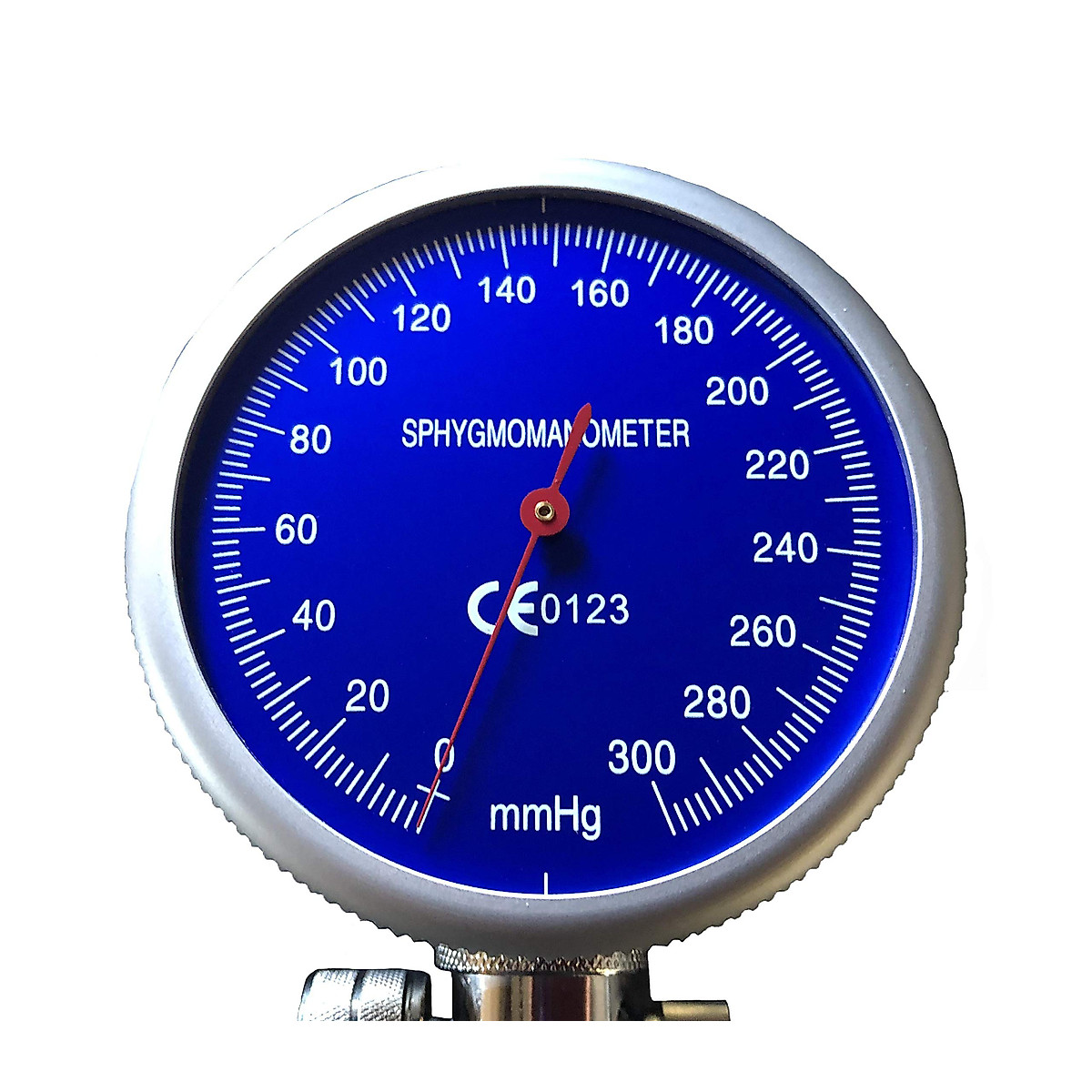 LINE2design Manual BP Cuff Kit 5 Infant Child Adult Large Adult & Thigh - EMS Deluxe Aneroid Sphygmomanometer Blood Pressure Monitor Set + Stethoscope with Carrying Case – Red