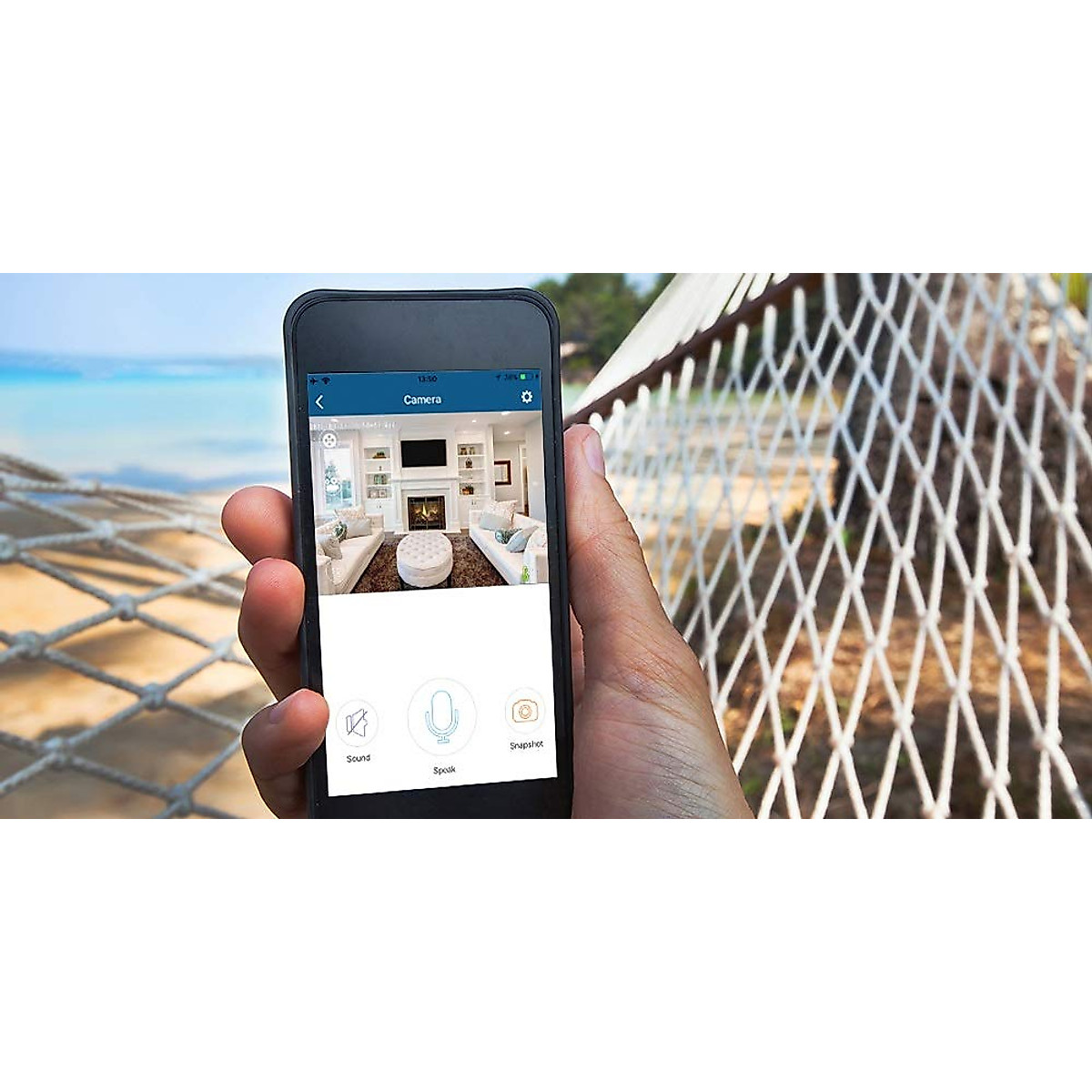 Emerson WiFi Baby Monitor/Pet Nanny Camera, Two Way Audio, Night Vision, Temperature Monitor, Pan/Tilt, Motion Detection, HD, 1080P, ER108002