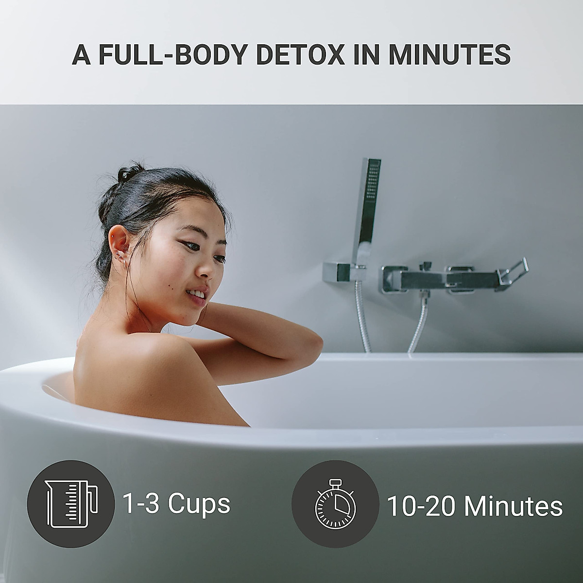 Magnetic Bentonite Clay Detox Bath – Sodium & Calcium Bentonite, & Himalayan Salt – Healing Clay to Remove Environmental Toxins for a Whole Body Detox – Health & Beauty Clay by Enviromedica