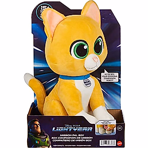 Mattel Lightyear Toys Sox Plush Cat Toy with Sound, 9-Inch Mission Pal Robot Soft Doll Inspired by Character (Amazon Exclusive)