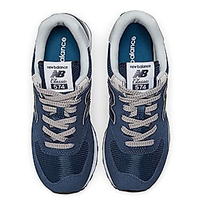 New Balance Women's 574 Core Sneaker, Navy/White, 8.5