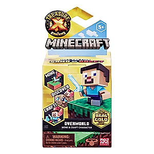 Treasure X Minecraft. Mine, Discover & Craft with 10 Levels of Adventure & 12 Mine & Craft Characters to Collect. Will You find The Real Gold Dipped Treasure?