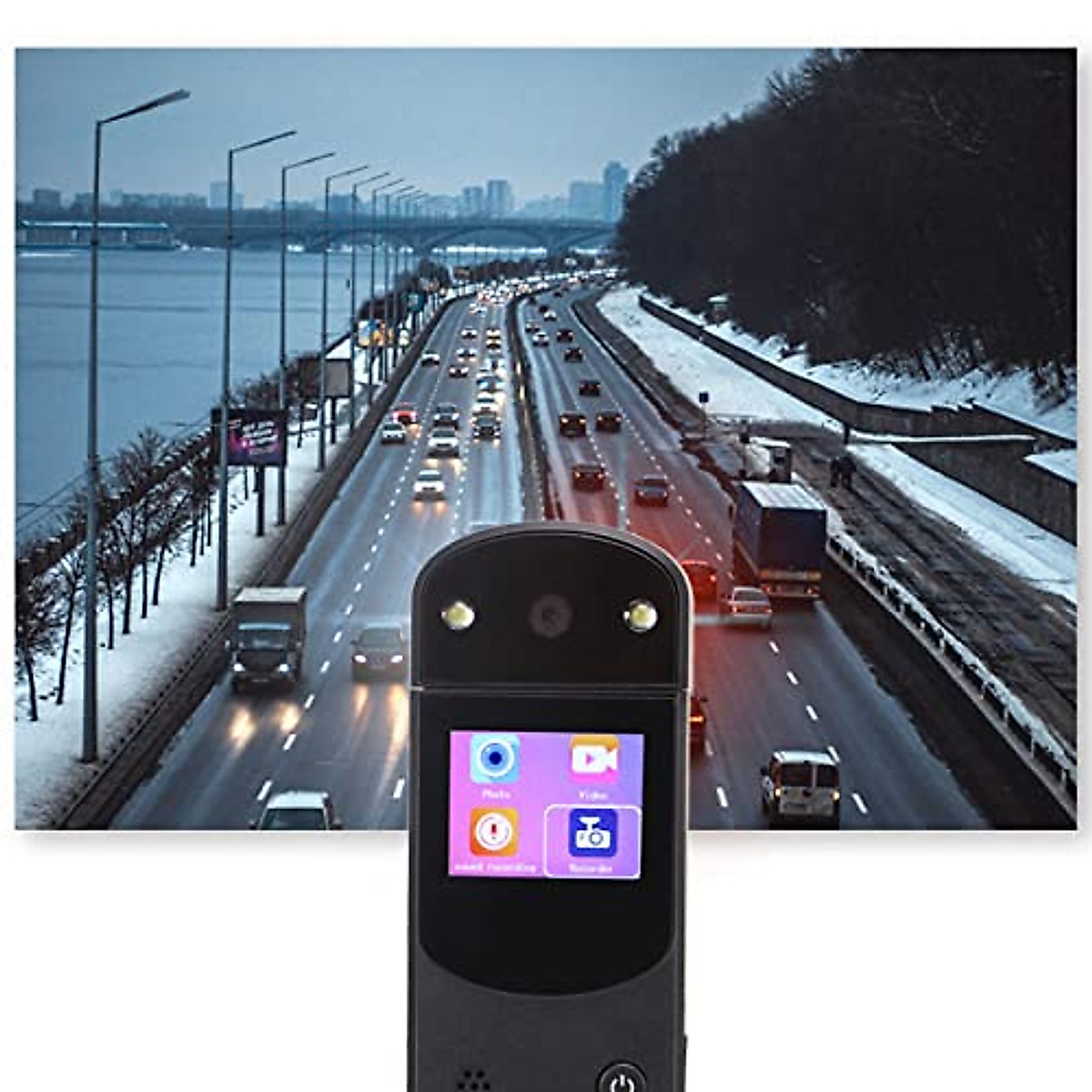 Portable DV Camera, 16MP Digital Micro HD 1080P Digital Video Recorder with Beauty Filter for VLOG Recording (Black)