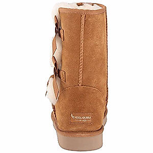 Koolaburra by UGG womens Victoria Short Fashion Boot, Chestnut, 8 US
