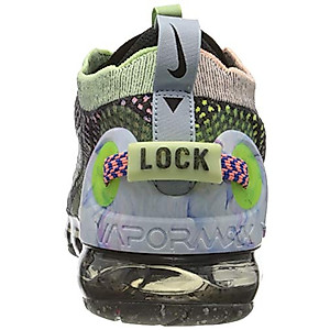 Nike Women's W AIR Vapormax 2020 FK Running Shoe, Black White Barely Volt Atomic Pink Royal Pulse Crimson Tint, 4.5 UK