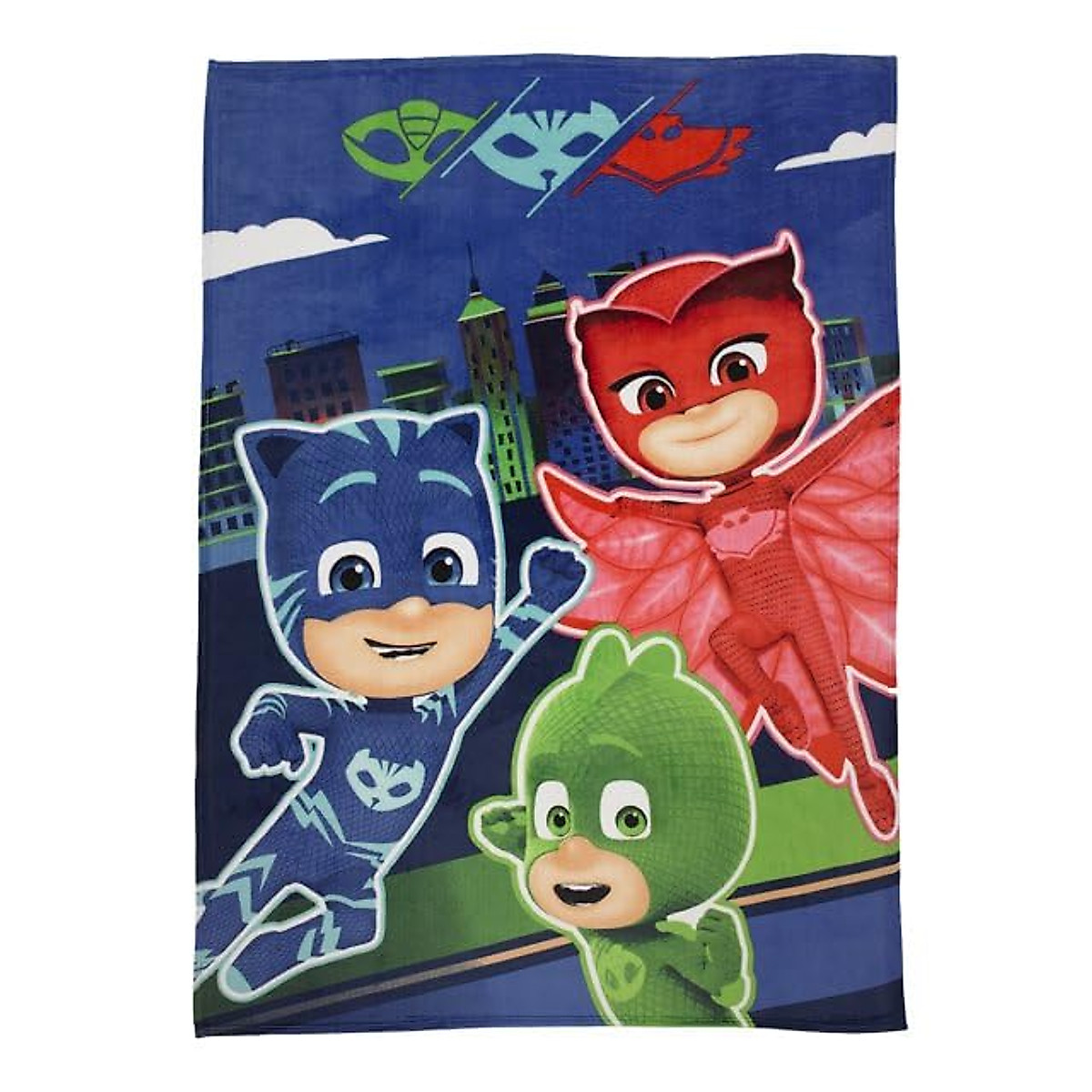 Disney PJ Masks Throw Blanket Bundle - PJ Masks Kids Throw Blanket for Boys and Girls Plus Stickers and More | PJ Masks Blanket Size 62" x 90"