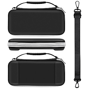 Accessories Bundle for Switch OLED, All in 1 Accessories Kits for Switch OLED 2021 Model：Case & Screen Protector, Hand Grips & Racing Wheels for Joy con, Controller Charger Dock, Carrying Case & More