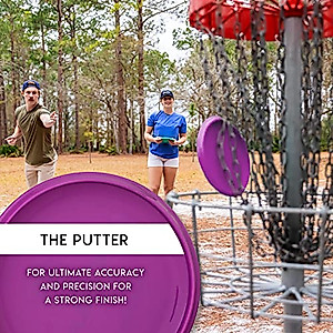 Franklin Sports unisex adult Orange/Blue/Pink ultimate flying discs, Mid-Range, Putter Discs Included - All Ages US