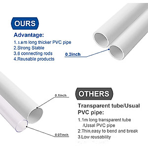 72 inch 2 Set Balloon Column Stand Kit Base and Pole Height 30Pcs Balloon Rings Balloon Tower Decoration for Birthday Party Wedding Party Event Decorations（Balloons are not included）