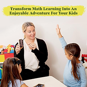 Star Right Math Flash Cards Set of 4 - Math Flashcards Addition, Subtraction, Multiplication, Division with 4 Rings - 208 Cards for Kids Ages 6 and Above - Flash Cards for Math from 1st to 4th Grade