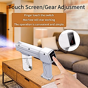 Disinfection Nano Steam Gun，Nano Spray Fogger，machine cordless disinfectant sprayer fogger，Portable Handheld Atomizer Steam Gun Sprayer for Home Office Car School Garden Gift (White)