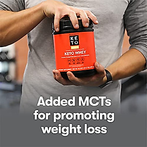 Perfect Keto Pure Whey Protein Isolate Powder - 100% Grass Fed Meal Replacement Shake, No Artificials, Gluten Free, Non-GMO (Vanilla)