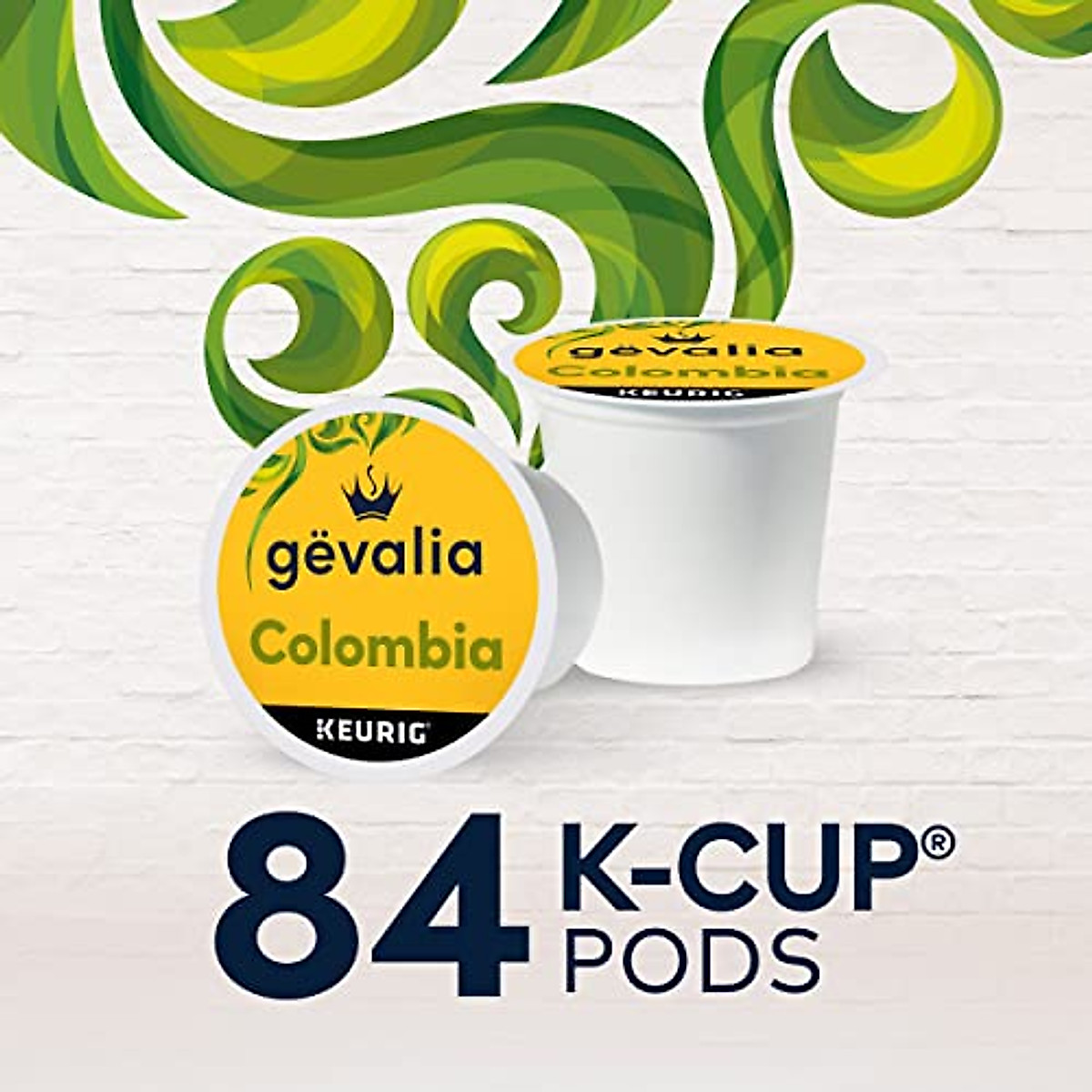 Gevalia Colombia K-Cup Coffee Pods, for a Keto and Low Carb Lifestyle (84 ct Box)