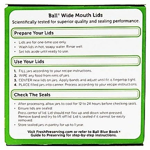 Ball Wide Mouth Mason Jar Lids (Wide Mouth) - 48 Lids