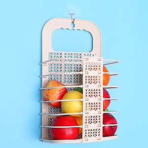 balacoo 2pcs Bath Wall Laundry Basket Foldable Laundry Hamper Multifunctional Basket Collapsible Laundry Baskets Wall Basket Wall Fruit Storage Basket White Guinea Pig Small Basket