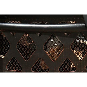 Serenelife Endless Summer, WAD792SP, Bronze Crossweave Firebowl Fire Pit Outdoor Firepit