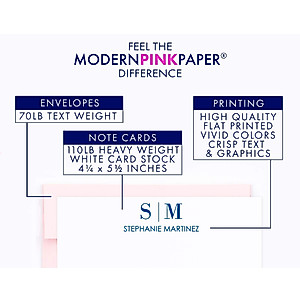 Personalized Girls Stationary with Envelopes FLAT NOTE CARDS, Heart Stationary with Envelopes, Personalized Girls Note Cards with Heart Note Cards with Envelopes, Your Choice of Colors and Quantity