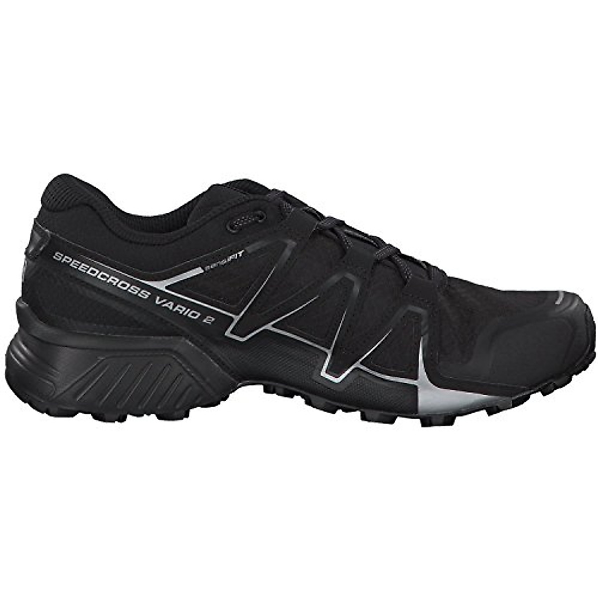 Salomon Men's Speedcross Vario 2 Trail Running Shoe, Black, 9 M US