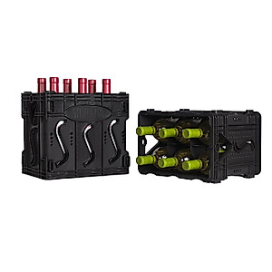 Storvino Nero 6 Bottle Wine Storage Container