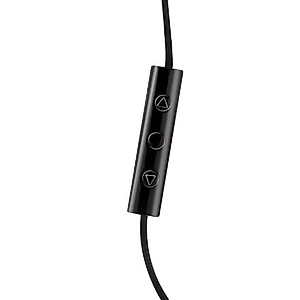 Etymotic Research ER23-HF3-BLACK Noise-Isolating In-Ear Earphones with 3 Button Microphone Control,Black,With Mic