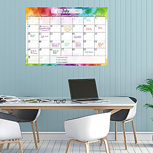 Dry Erase Calendar – Large Dry Erase Calendar for Wall, Undated Quarterly Wall Calendar, 27.8" x 40" Monthly Calendar, Reusable Laminated Calendar Whiteboard, Great Organizer for Home, Office, School