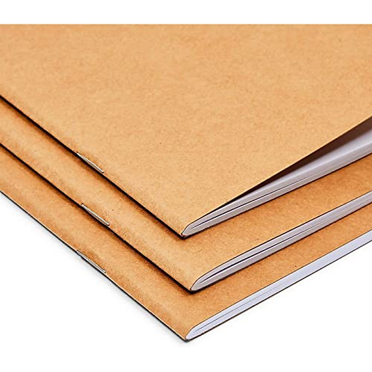 24 Pack Blank Journals Bulk Set, Small Kraft Paper Notebooks, Sketchbooks for Kids, Students to Write Stories (4x6 in)