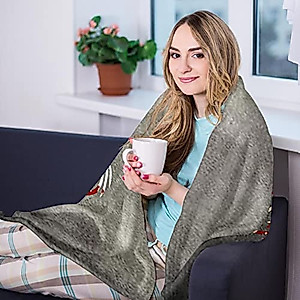 Grunge American Flag of Game Console Prints Soft Warm Cozy Blanket Throw for Bed Couch Sofa Picnic Camping Beach, 150×100cm