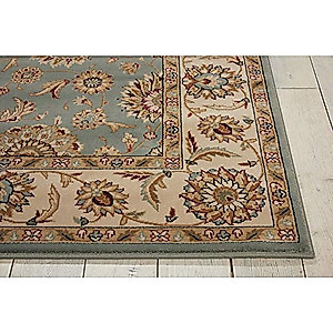 Nourison Persian Crown Bohemian Blue 9'3" x 12'9" Area -Rug, Easy -Cleaning, Non Shedding, Bed Room, Living Room, Dining Room, Kitchen (9x13)
