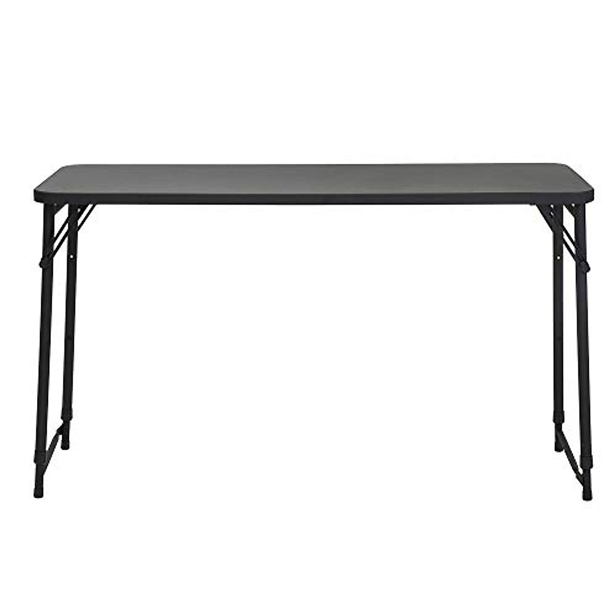Cosco 20 x 48 Adjustable Height PVC Top, Black Table