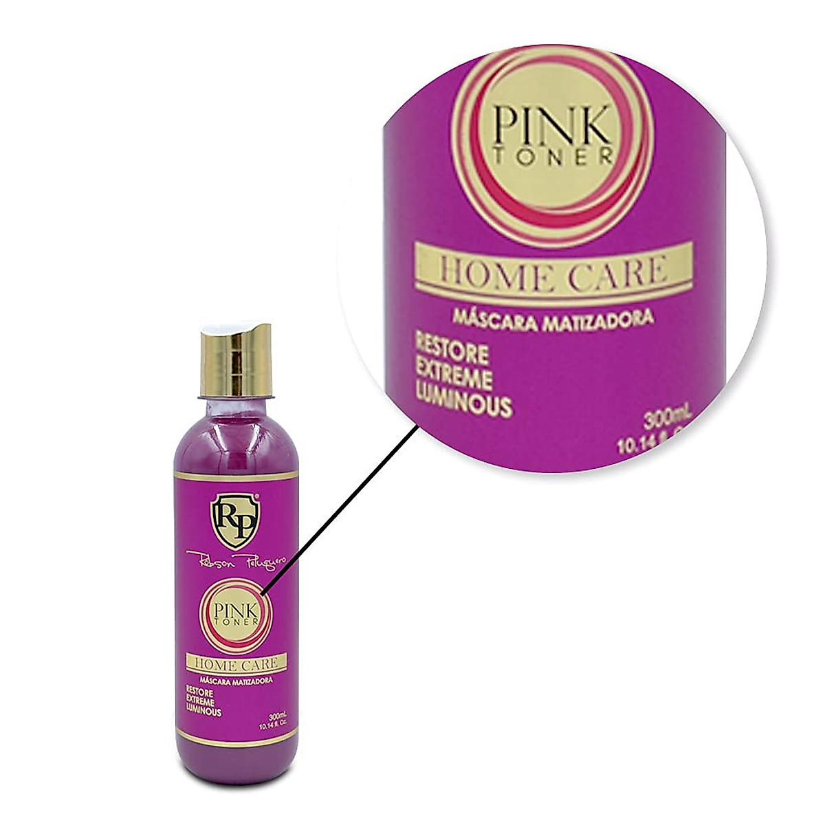 Kit Robson Peluquero Pink Home Care Shampoo Pink Home Care Mask Rp 2x300ml/2x10.1 fl.oz