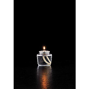 D'light Online HD15 Liquid Votive Fuel Cells 15 Hour Disposable Liquid Disposable in Clear Plastic Fuel Cells Liquid Paraffin in Easy to Open Packaging- Set of 96