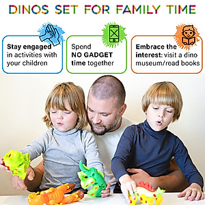 CO-T Take Apart Dinosaur Toys for 3 4 5 6 7 8 Year Old Boys - Set of 5 Dinosaurs with 5 Screwdrivers - Learning & Education Toys - STEM Take Apart Toys for 3 Year Old Boys and Girls by Polesie