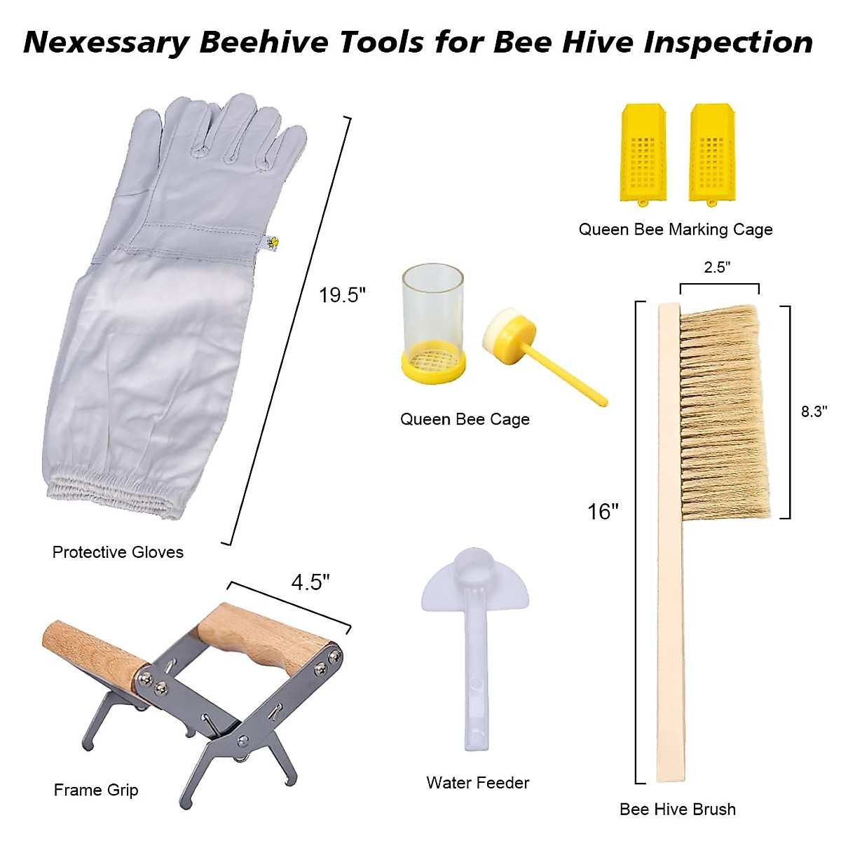 Beekeeping Supplies Bee Keeper Starting Kit 20 Pcs Beekeeping Tool Kit Bee Smoker Kit,Bee Keeping Supplies-All Starter Kit