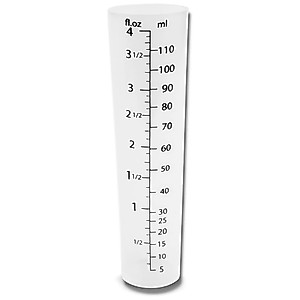 ACCUPOUR 4oz (110 mL) Graduated Cylinder, and 8oz (250 ml) Measuring Pitcher- Heat Resistant & Chemical Resistant, Great for Chemicals, Oil, Pool and Lawn, Home Brew - Ounce (oz) and Milliliter (mL)