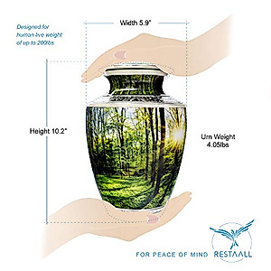 Peaceful Forest Urns for Ashes Adult Male. Cremation urns for Human Ashes Adult Female. Decorative urn for Human Ashes by Restaall