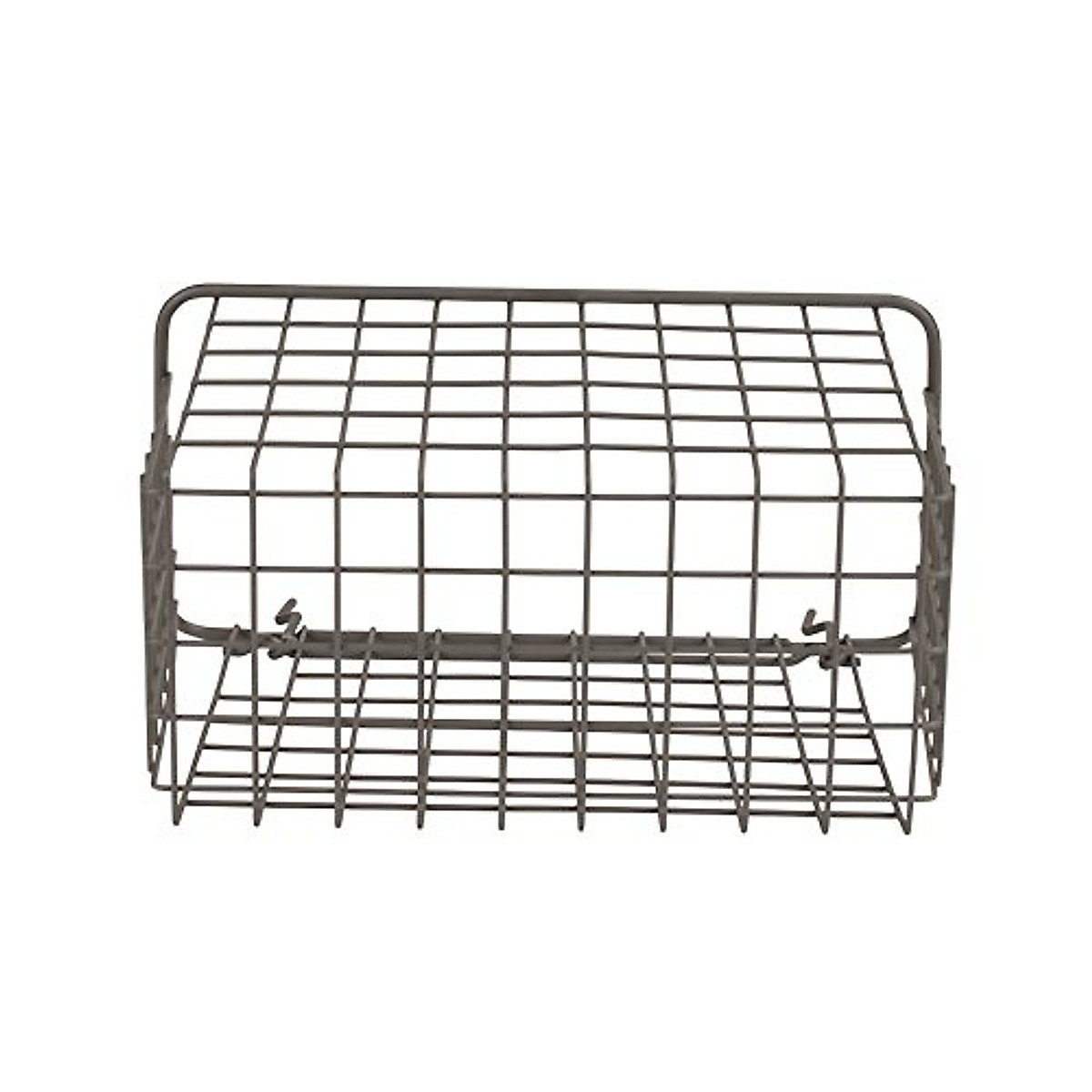 Spectrum Diversified 10" x 5" x 7" Pegboard & Wall Mount Basket, 10"L x 7"W, Industrial Gray