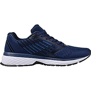Joomra Mens Tennis Shoes Arch Support Trail Running Sneakers Navy Blue Size 9.5 Lace Cushion Man Jogger Runner Comfortable Walking Jogging Sport Footwear 43