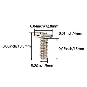 MroMax 20Pcs M6 x 16mm Flat Head Hex Socket Cap Screws Bolts, Nickel Plated Carbon Steel Fully Threaded Furniture Screws for Assemble Cabinets, Baby Beds, Tables and Chairs