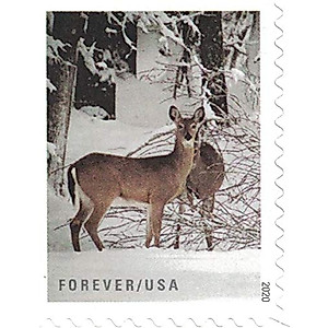 USPS Forever Stamps Winter Scenes - Book of 20 Postage Stamps