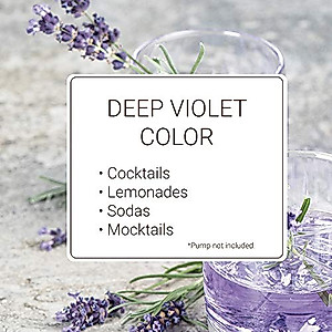 Monin - Lavender Syrup, Aromatic and Floral, Natural Flavors, Great for Cocktails, Lemonades, and Sodas, Non-GMO, Gluten-Free (1 Liter)