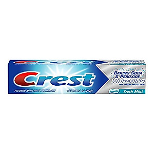 Crest Baking Soda And Peroxide Whitening With Tartar Protection Fresh Mint Flavor Toothpaste 8.2 Oz (Pack of 6)