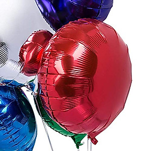 50pcs/lot Round Shape Foil Mylar Helium Balloon 18" Balloon Birthday Party Decoration Foil Balloons