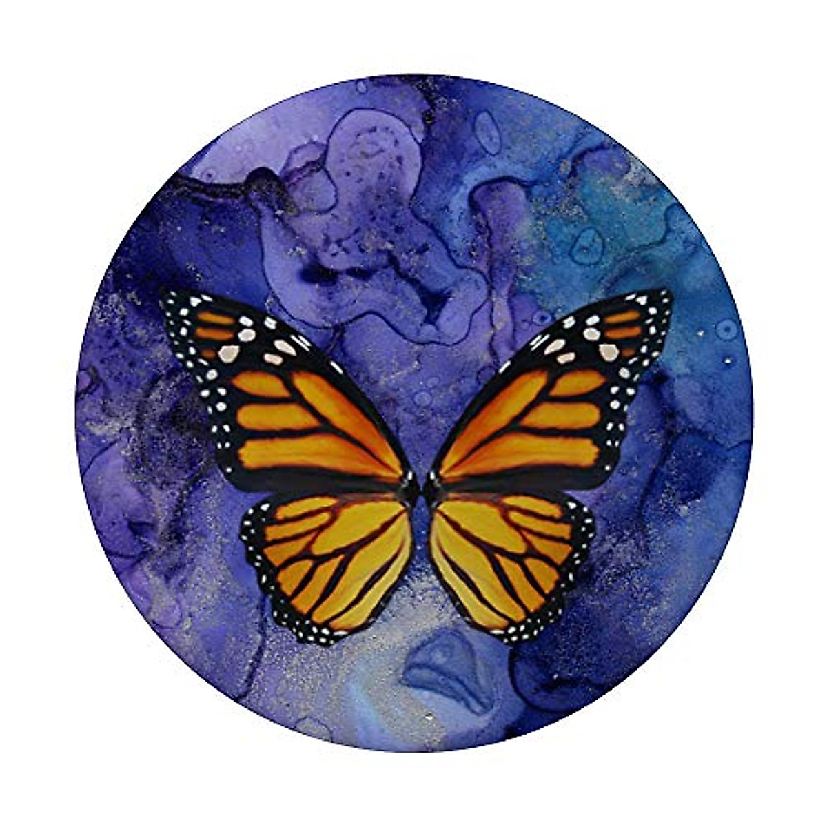 Monarch Butterfly Phone Button Holder Pop Out Back Knob Blue PopSockets PopGrip: Swappable Grip for Phones & Tablets