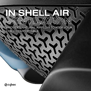 Cybex Cloud G Comfort Extend Infant Car Seat with Anti-Rebound Base, Linear Side Impact Protection, Latch Install, Ergonomic Full Recline, Extended Leg Rest, Moon Black